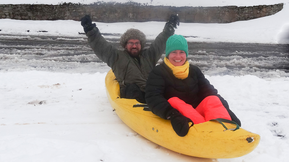 Blue Ridge Outdoors Snow Kayaking