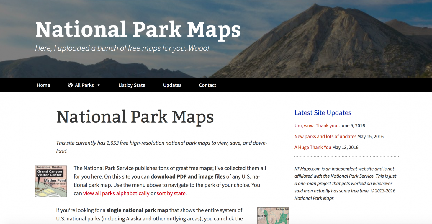 Every National Park Map Now Digitized for Your Convenience - Go Outside ...