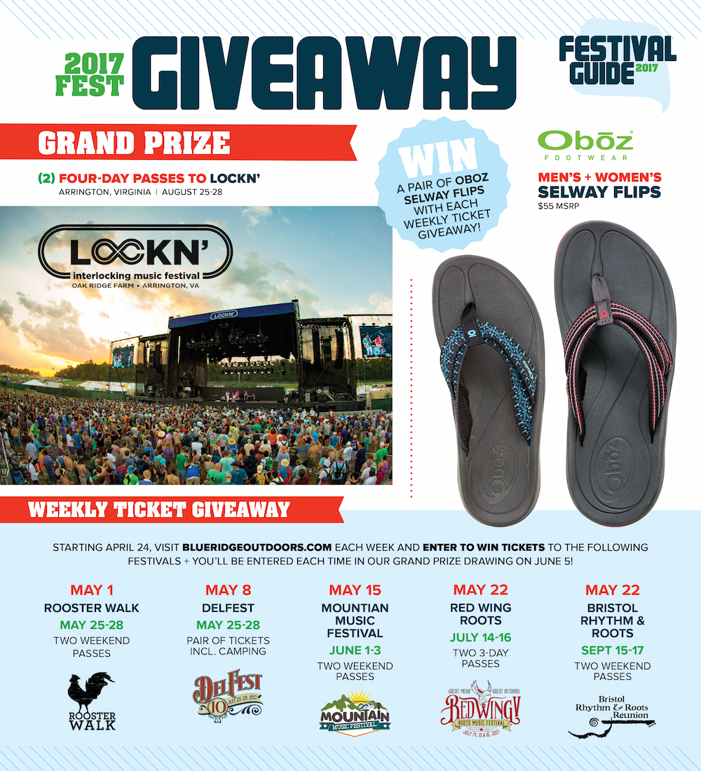 Weekly Festival Ticket Giveaway - Contests - Blue Ridge Outdoors Magazine
