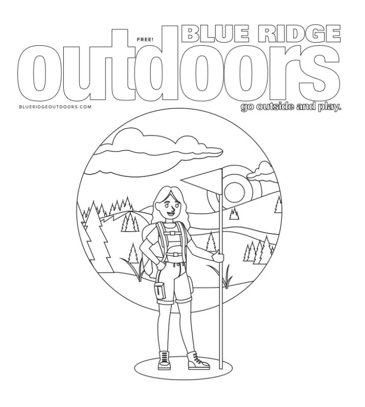 Free Outdoor Coloring Pages - Go Outside - Blue Ridge Outdoors Magazine